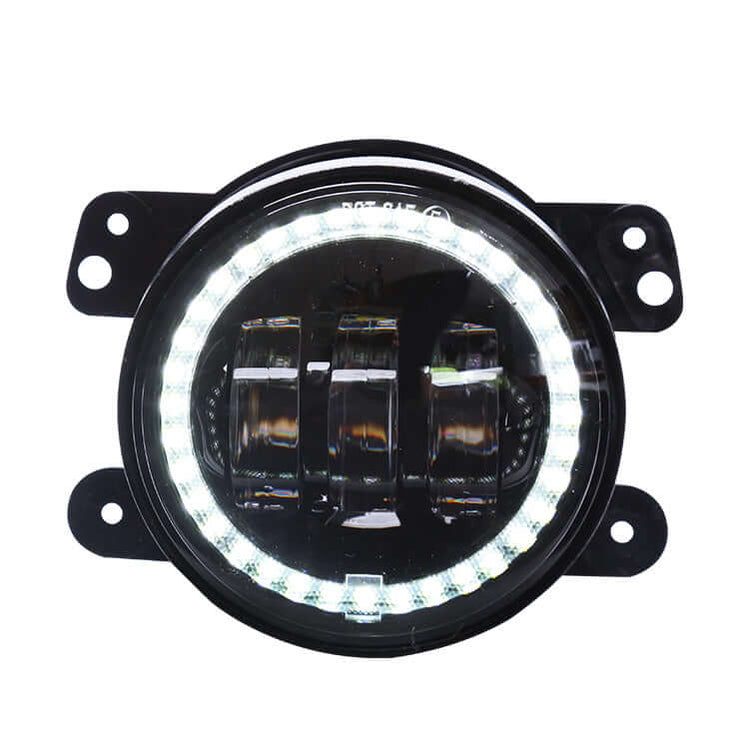 4 inch LED Fog light -60W Angle eyes For Dodge Jeep Grand /Wrangler ...